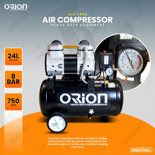 Promo Kompresor Angin Oil Free 1 HP 24L Air Compressor Orion DC100F ...
