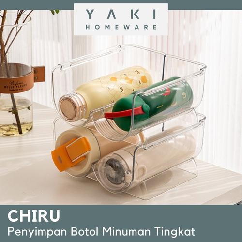 Jual 【YAKI】Rak Botol Tumblr Transparan Tempat Organizer Botol Minum ...