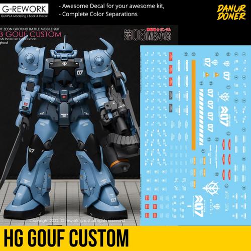 Jual HG GOUF CUSTOM Grework Water Decal Gundam by G-rework - Kab ...