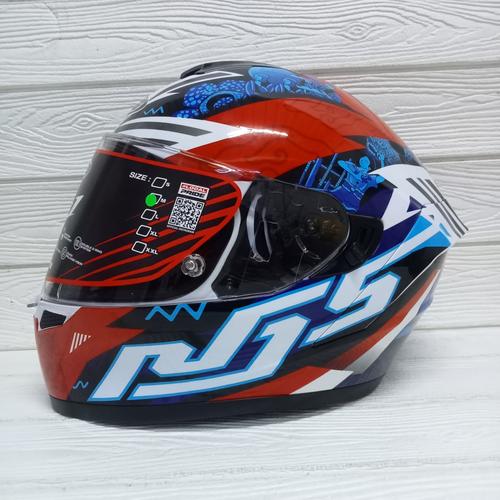 Jual HELM NJS ZX1 ZX-1 MOTIF DOUBLE VISOR UNITY FULL FACE - M - Kota ...