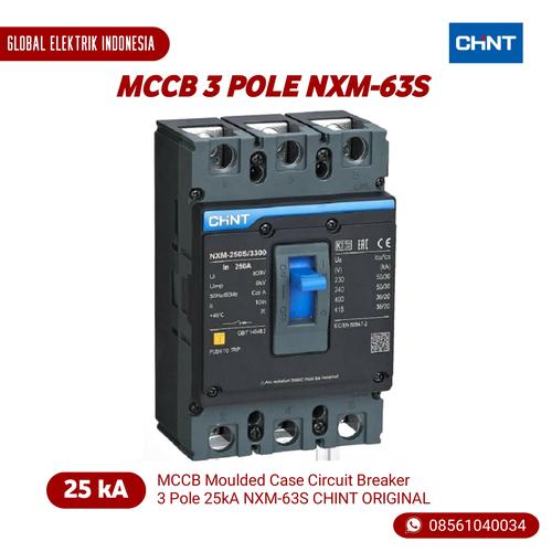 Jual MCCB Breaker Fixed 3 Pole 63A 25kA NXM-63S/3300 CHINT ORIGINAL - Jakarta Barat - Global ...
