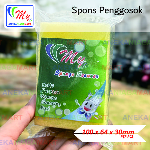 Jual Spons Cuci Piring Sabut Kuning Hijau Busa Kotak 2 Sisi Spon Sponge ...
