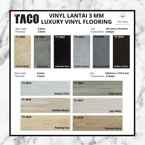 Jual TACO Lantai Vinyl Perform 300 XL - Flooring Luxury Wood / Stone ...