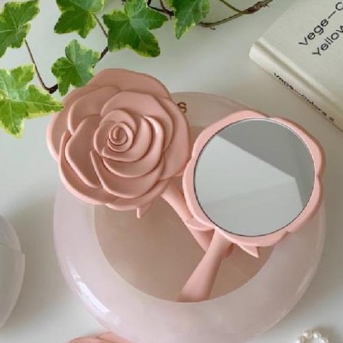 Jual Cermin Gagang Cermin Makeup Hand Mirror Pocket Mirror Rose Series ...