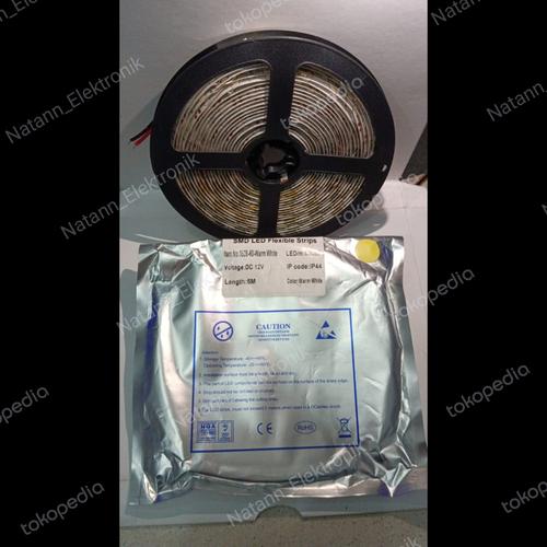 Jual 2922 lampu led smd flexible strips 5 meter ip44 indoor 12v warm ...