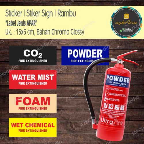 Jual Sticker Stiker Label Jenis-jenis APAR - Kab. Tangerang - AzkAira ...