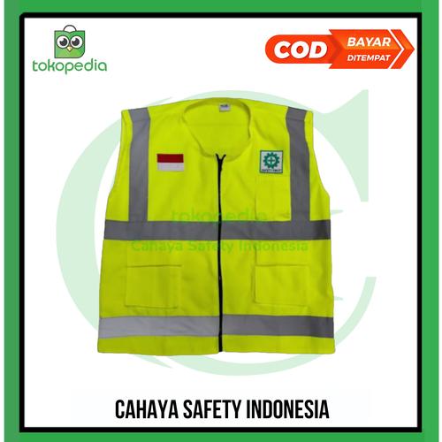 Jual Rompi Safety Proyek Bahan Drill Logo K3 Plus Bendera Warna Hijau ...