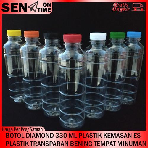 Jual BOTOL PLASTIK 330 ML BOTTLE DIAMOND TEMPAT WADAH MINUMAN SUSU ...