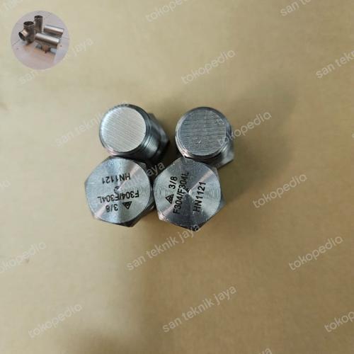 Jual HEX PLUG CLASS 3000 STAINLESS SS304 DRAT 1/2" INCH NPT SS304#3000 ...