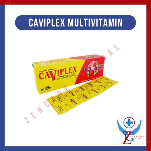 Jual Caviplex Kuning Multivitamin Dan Mineral Eceran / Sebox 10 x 10 ...