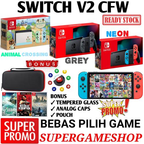 Promo Nintendo Switch Console Full Game 256GB - GREY 128GB Cicil 0% 3x ...