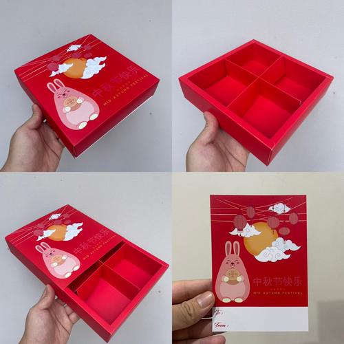 Promo Dus mooncake 100gr sekat 4 red rabbit + card - Dus Pink - Kota ...