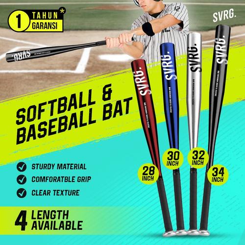 Jual SVRG. Alumunium Baseball Bat - 28 - 34 Inch Baseball Stick ...