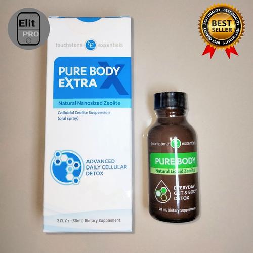 Jual PBX Zeolite Pure Body Extra Spray + Pure Body Drops paket Detox 2 ...
