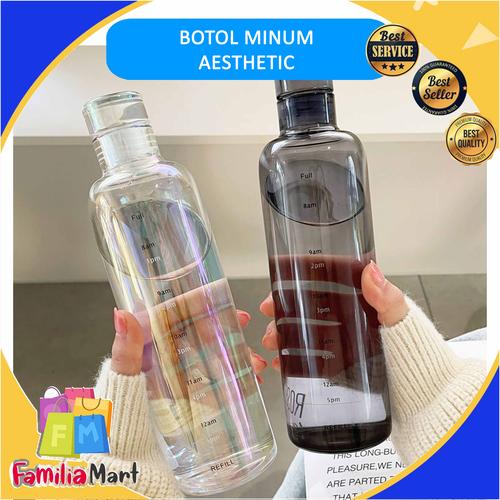 Jual Botol Minum Aesthetic Water Bottle Termos Botol Bening Estetik ...