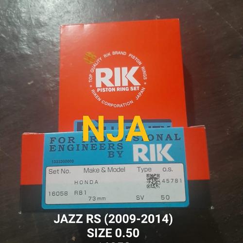 Jual ring piston seher 16058 RIK JAZZ RS 0.50 2009-2014 - Jakarta Pusat ...