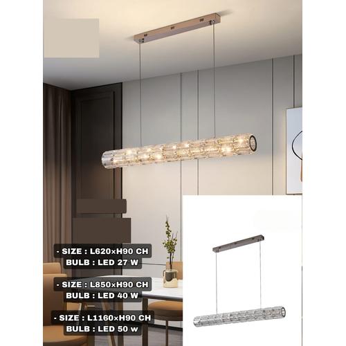 Jual FL 1612 LAMPU GANTUNG KRISTAL ISLAND MINIMALIS MODERN 3 UKURAN LED ...