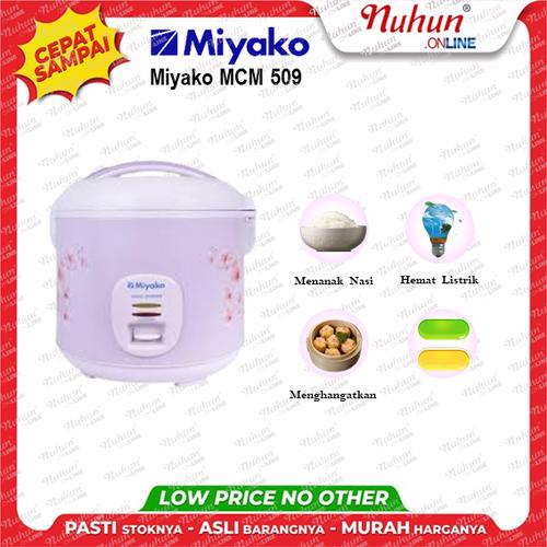 Jual Rice Cooker Miyako MCM 509 Magic Com 1,8L Original Garansi Resmi ...