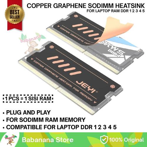 Jual JEYI HEATSINK RAM SODIMM LAPTOP MEMORY DDR1 DDR2 DDR3 DDR4 DDR5 - Jakarta Utara - Babanana ...