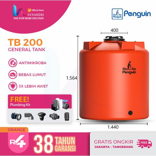 Jual Tandon Tangki 2000 Liter TB 200 Penguin Toren Air Free Ongkir ...