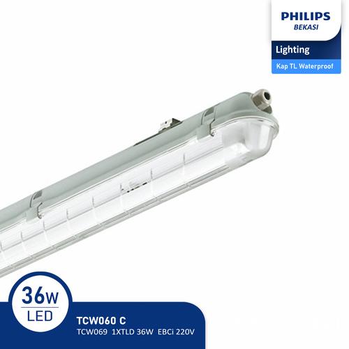 Jual Kap TL Waterproof Philips TCW069 1xTL-D36W EBCi 220V - Kota Bekasi ...