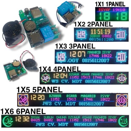 Jual Controller Jws Khalifah Jadwal Sholat Jam Masjid P5 RGB - 1 BARIS ...