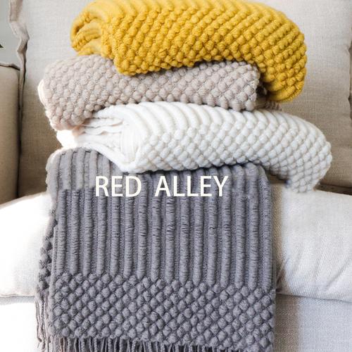 Jual Selimut sofa selimut kursi rajut throw blanket wool multifunction ...