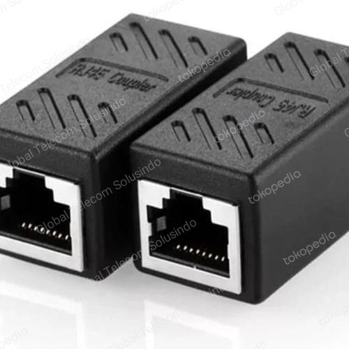 Jual RJ45 Cupler Connector LAN Barrel Sambungan IDATA cat6 cat5 RJ45 ...