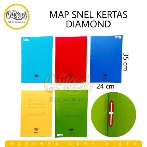 Jual 1 PCS MAP SNEL KERTAS DIAMOND / MAP KERTAS / MAP FOLIO / STOPMAP - biru tua - Kab ...