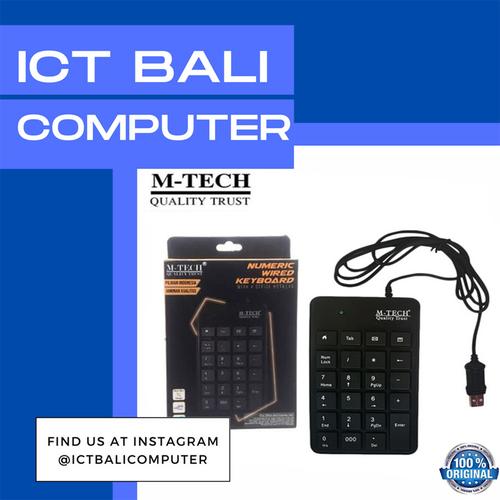 Jual Keyboard Numerik Standart USB 19D Mtech Black - Kab. Badung - ICT ...