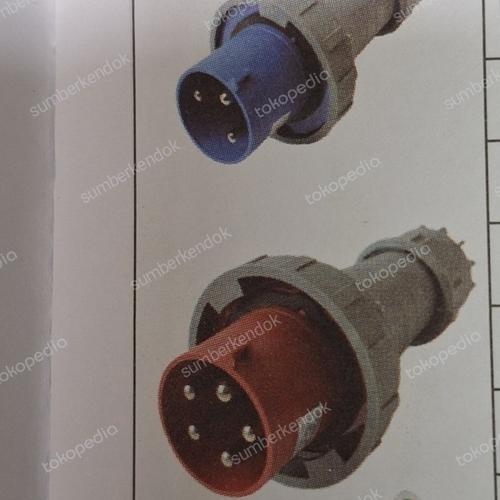 Jual INDUSTRIAL STRAIGHT PLUG 16A 5PIN 3P + E + N IP67 MALE CONECTOR 5P ...