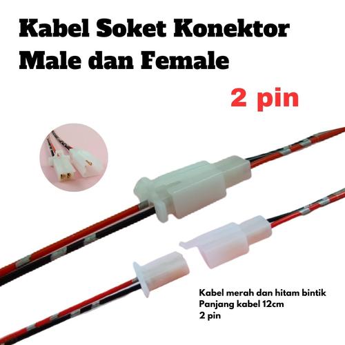 Jual Soket Sambung Kabel 2 pin Konektor Nilon Cable Socket Nylon ...