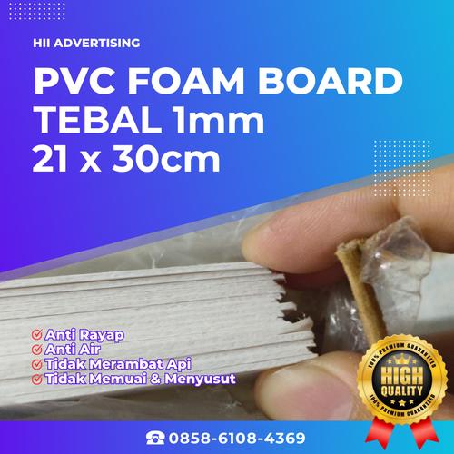Jual PVC FOAM BOARD 1MM 21 x 30 untuk maket PVC ukuran A4 tebal 1mm ...