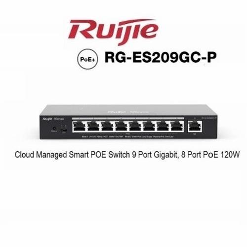 Jual Ruijie RG-ES209GC-P , Cloud Managed 9 Port Gigabit PoE+ Switch ...