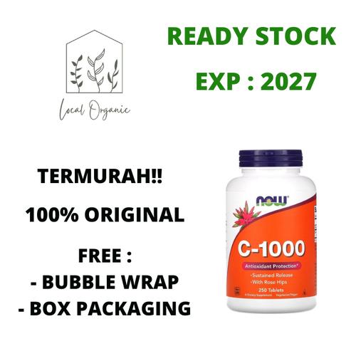 Jual NOW FOOD VITAMIN C 1000 MG 100 Tablet Vit C1000 1000mg Foods Vit C ...