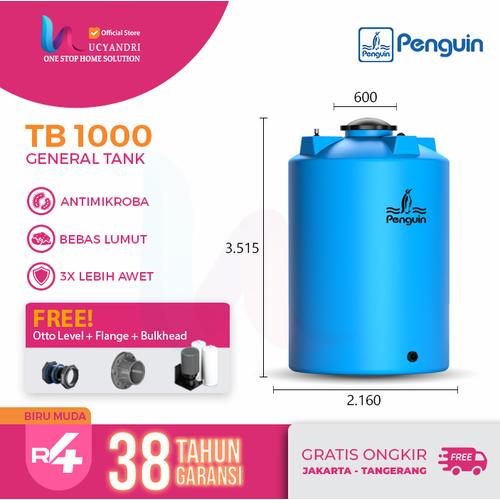 Promo 10.000 LITER Harga Tangki Air, Toren Air, Tandon Air Penguin TB 1000 - Biru Muda Cicil 0% ...