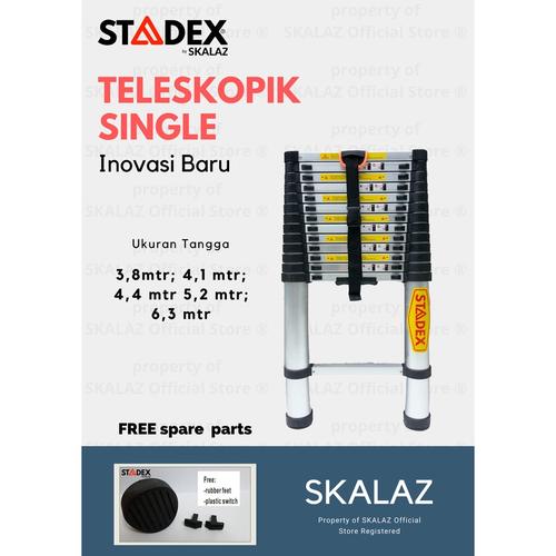 Jual TANGGA TELESKOPIK STADEX SINGLE 5.2 METER ALUMINIUM TELESCOPIC ...