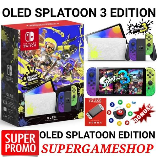 Promo Nintendo Switch Oled Splatoon Edition Oled Console Splatoon 3 ...