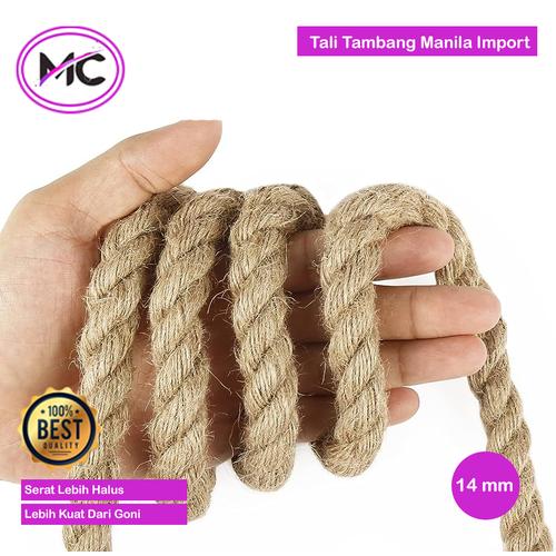 Jual Tali Tambang Besar 12mm 14mm Tampar Manila Goni Kapal Dadung Rami ...