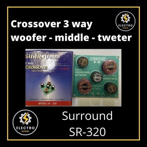 Jual Crossover 3 way murah xover network model SR - 320. Merk Surround ...