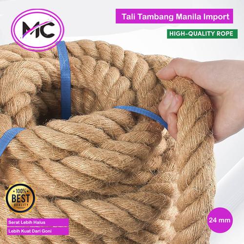 Jual Tali Tambang Besar 22mm 24mm Tampar Manila Goni Kapal Dadung Rami ...