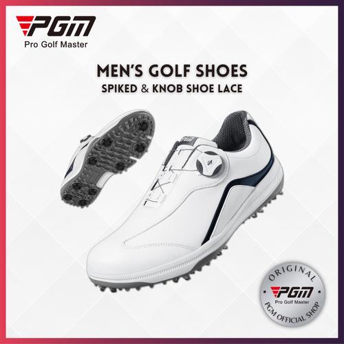 Promo PGM Men Golf Shoes Spike Easy Knob Shoe Lace Sepatu Golf Pria ...