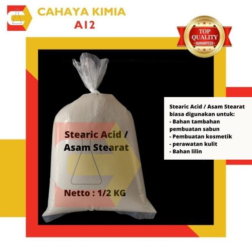 Jual STEARIC ACID/ ASAM STEARAT / BAHAN LILIN - 500g (1/2 kg) - Jakarta ...