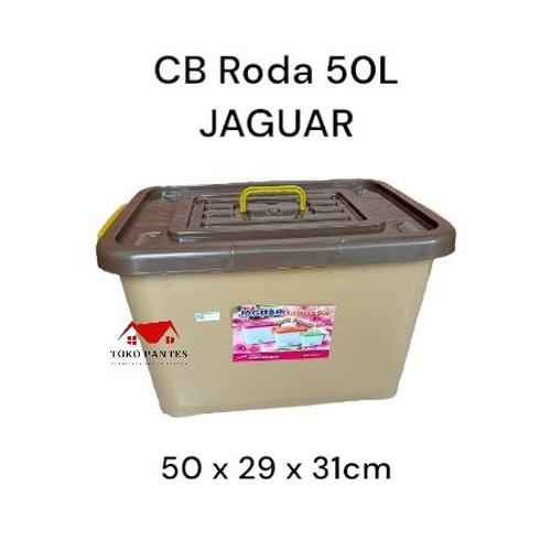 Jual Container Storage Box Roda 50 LITER Tempat Penyimpanan JAGUAR ...