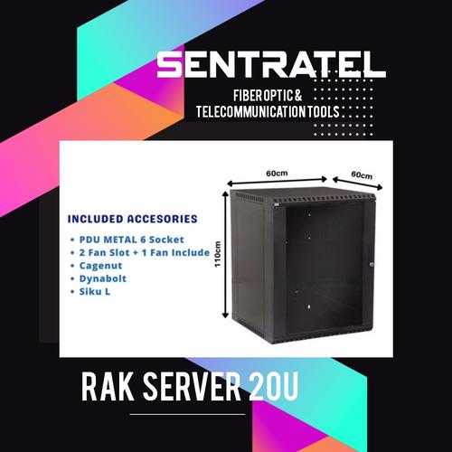 Jual RAK SERVER 20U DEPTH 60CM - Kota Bandung - SENTRATEL | Tokopedia