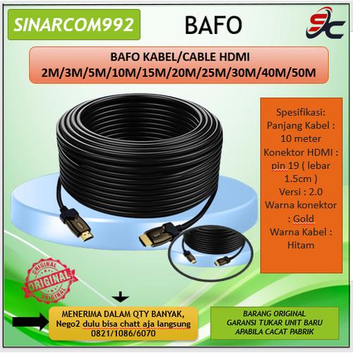 Jual BAFO KABEL/CABLE HDMI 2M/3M/5M/10M/15M/20M/25M/30M/40M/50M - 15M ...