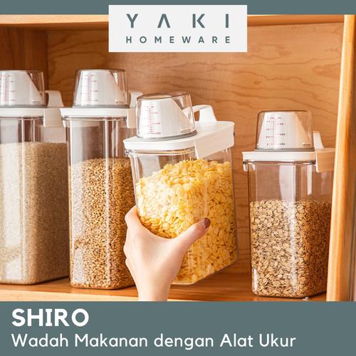Jual 【YAKI】Botol Penyimpanan Cereal Makanan Wadah Ukur Minimalis Dapur ...