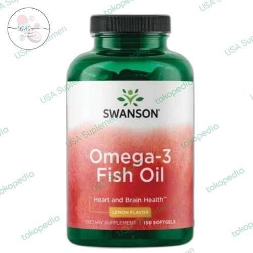 Jual Swanson Omega 3 Fish Oil Lemon Flavour Heart Brain Health 150 ...
