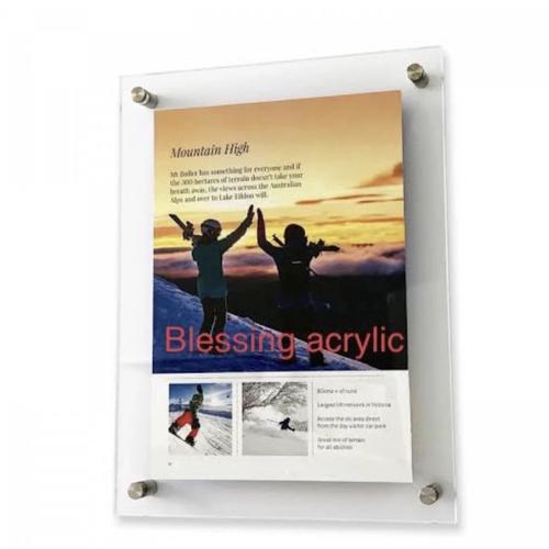 Jual Acrylic frame poster wall display 3mm uk 128 x 85 cm 6 baut ...