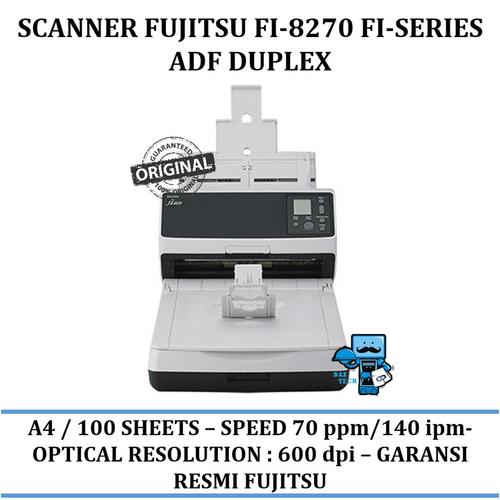 Promo Scanner Fujitsu Fi-8270 Fi-Series Adf Duplex - Original Produk ...